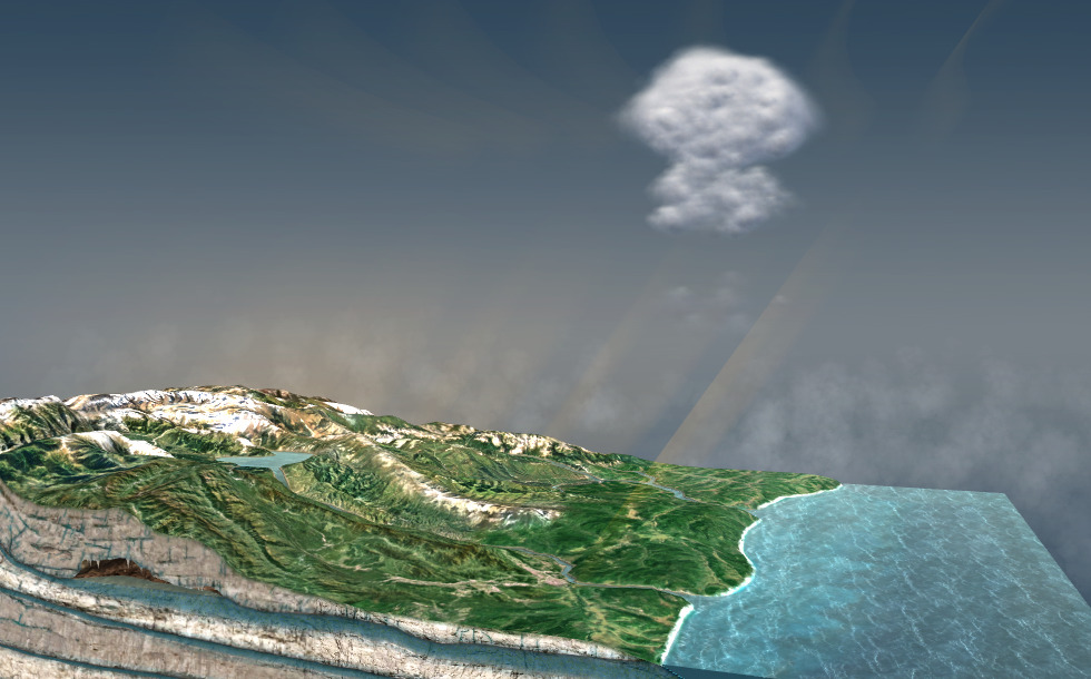 Felhő- és csapadékképződés, felhőtípusok - 3D-modell - Mozaik digitális ...