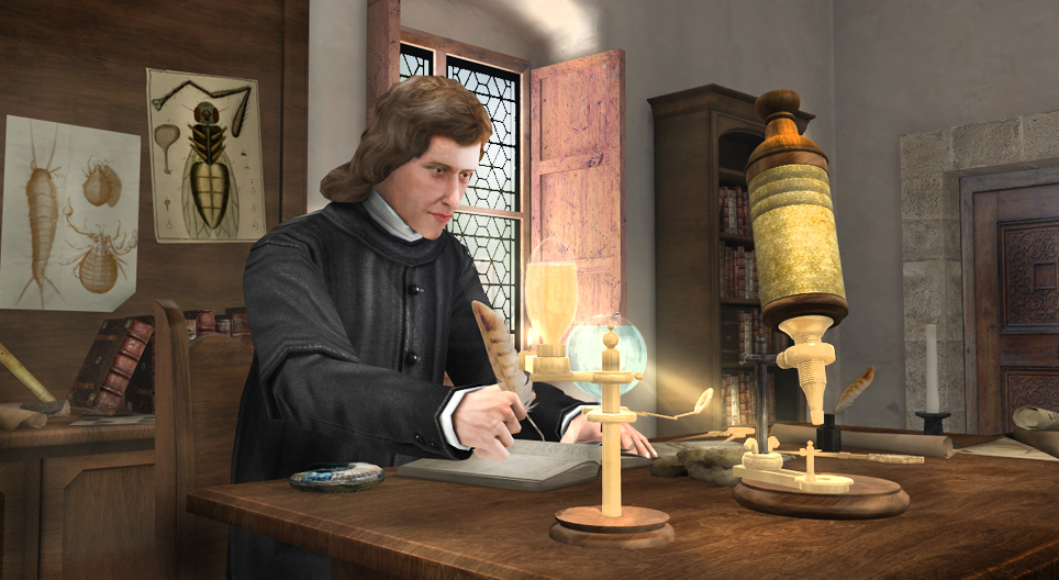 A mikroszkóp feltalálása: Hooke és Leeuwenhoek - 3D-modell - Mozaik ...